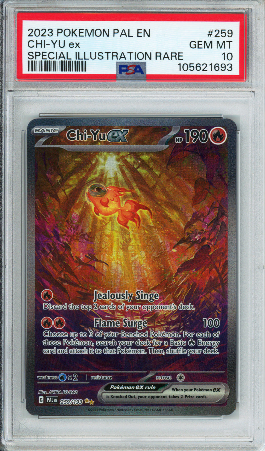 Chi-Yu ex (Special Illustration Rare) - 2023 Paldea Envolved - #259/19 ...