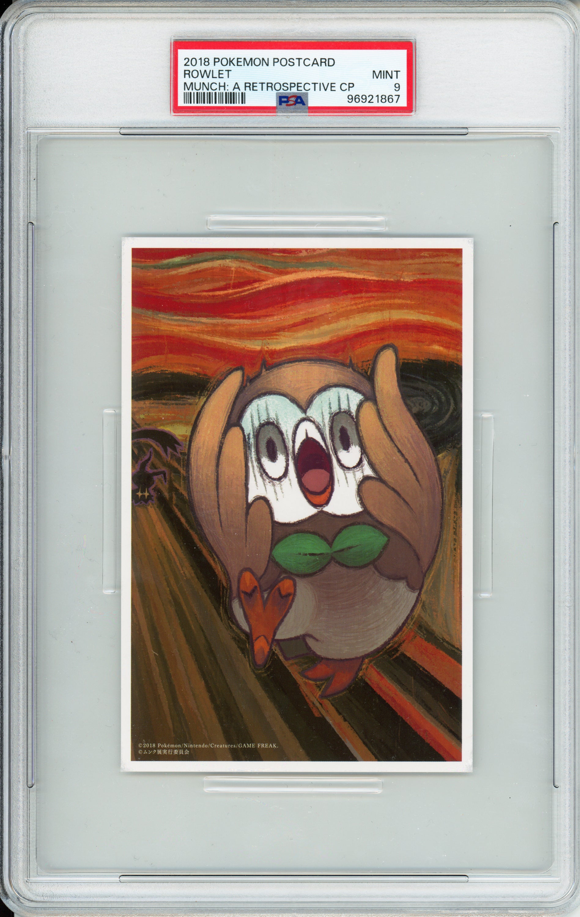 Rowlet - 2018 Pokemon Postcard - Munch: A Retrospective Campaign - PSA ...